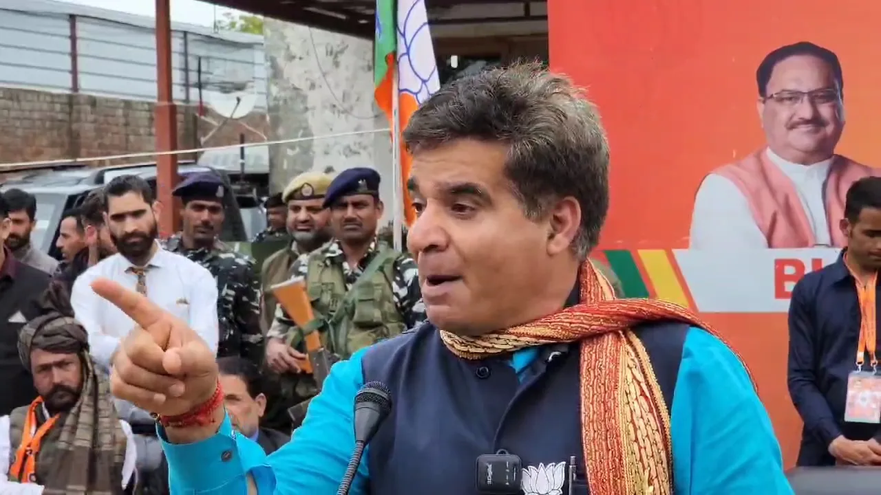 J K Bjp Chief Casts Vote In Nowshera Says Party Will Win Greater Kashmir