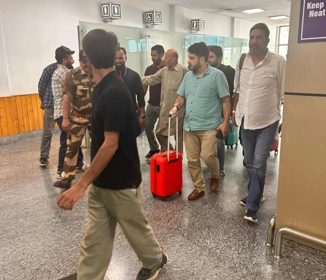 Er Rashid arrives in Kashmir after over five years of detention, bows ...