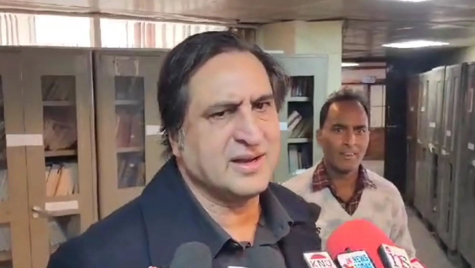 Sajad Lone voices concern over hunger strike by jailed MP Er Rashid