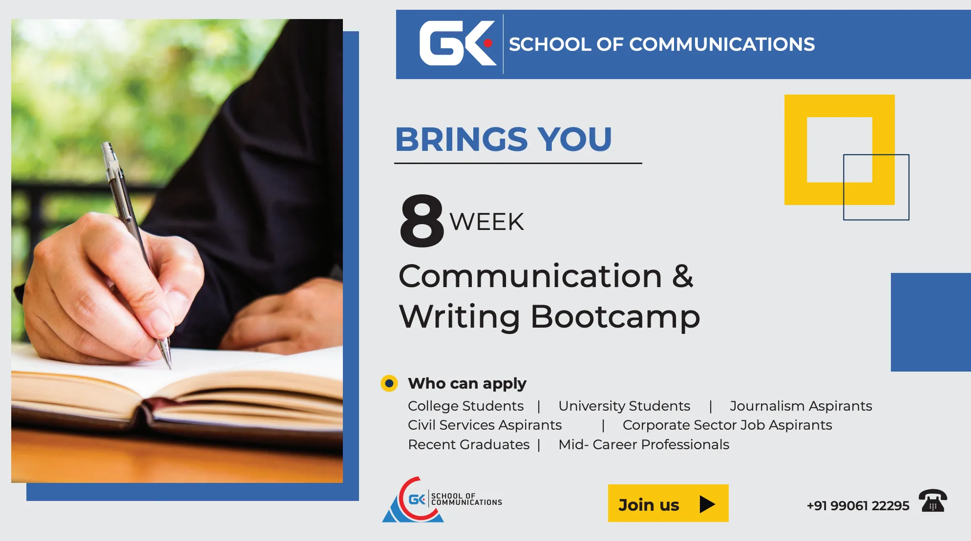 GK School Launches 8-Week Communication & Writing Bootcamp