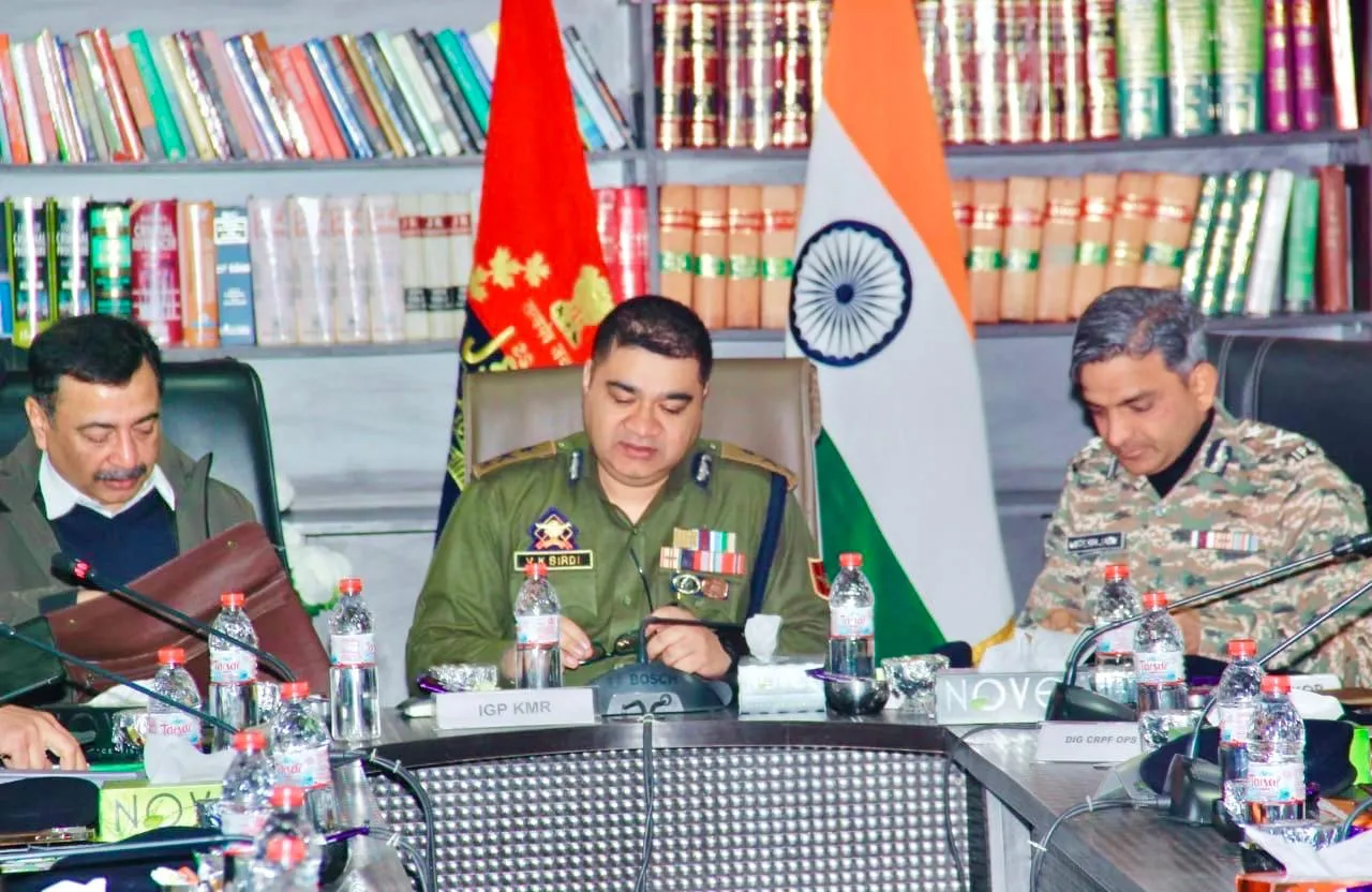 IGP Kashmir reviews joint security preparedness in Anantnag