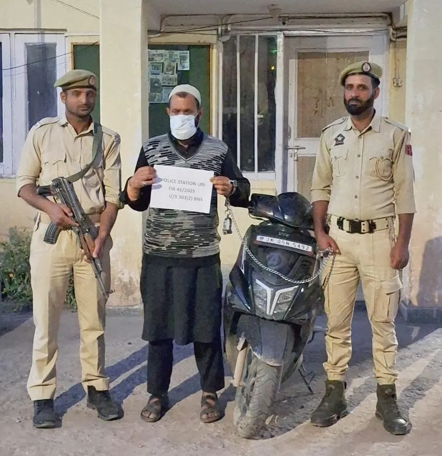 Police solve theft case in Baramulla, accused arrested