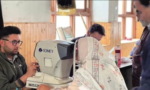 Vision screening camp for artisans held at Madin Sahab