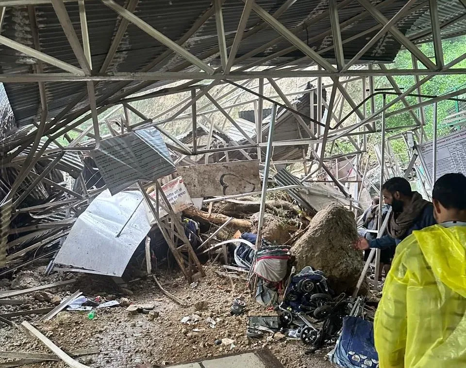 Landslide hits Vaishno Devi track in J-K's Reasi; one dead, nine injured