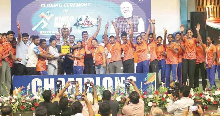 Khelo India Water Sports ends in Srinagar, Madhya Pradesh tops with 18 medals