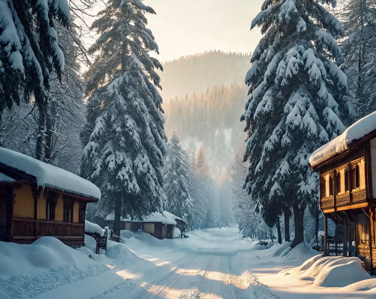 Fresh snowfall blankets Kashmir's higher reaches amid unusually warm winter